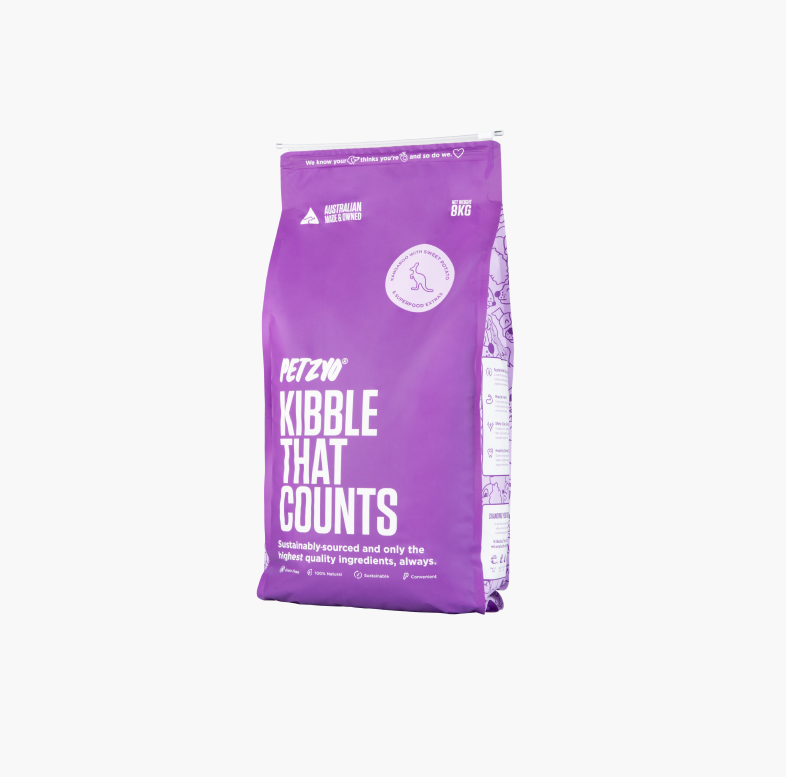 8kg of Kibble That Counts - Kangaroo, Sweet Potato and Superfood Extra ...